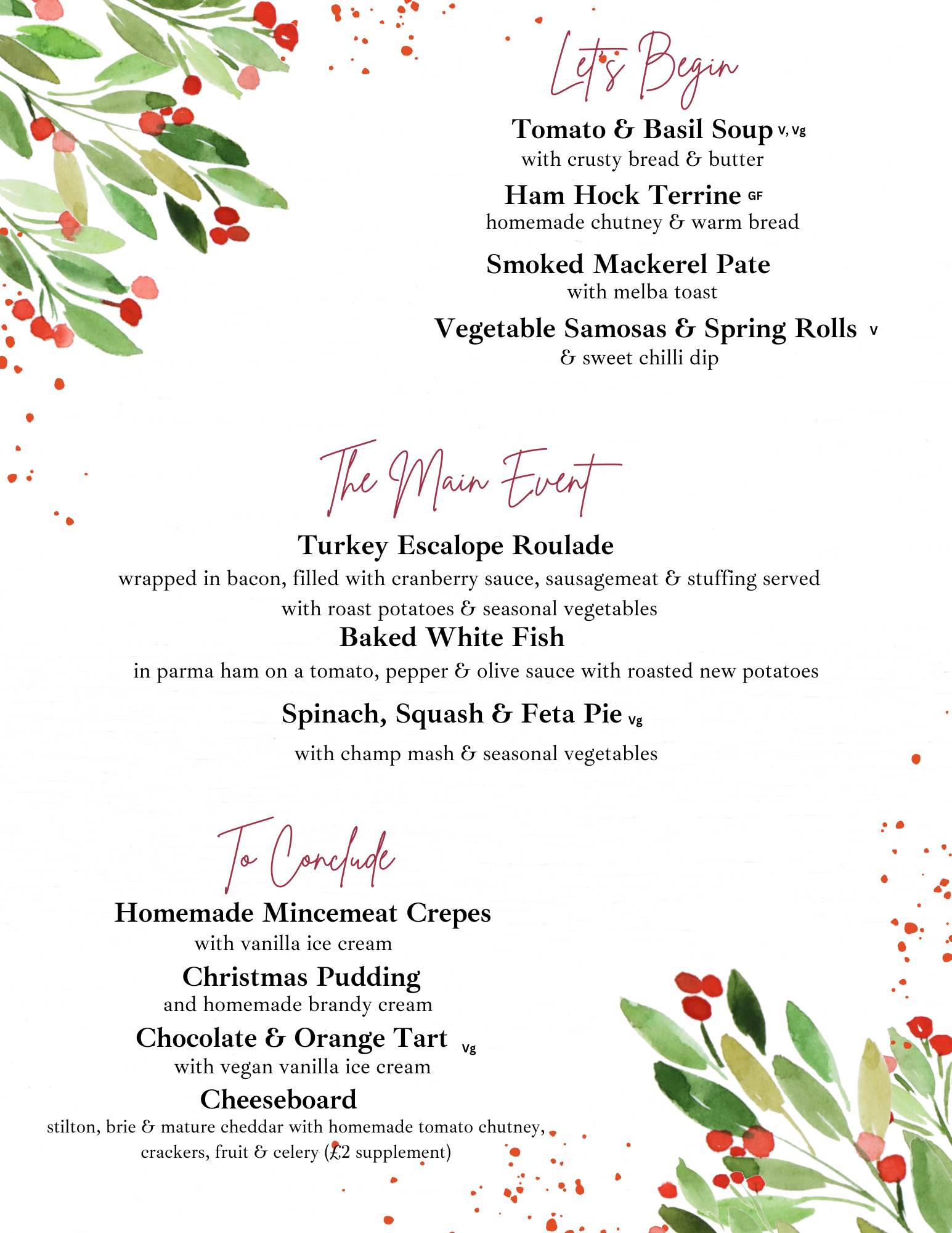 Menu | The Bell Inn | Traditional Public House, Homecooked Food & Real ...